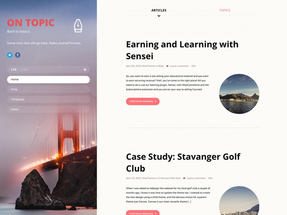 On Topic Woothemes - Free Download - Wootheme Plugins