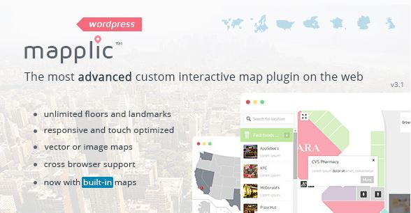 Mapplic Custom Interactive Map WordPress Plugin - Free Download - Wootheme Plugins