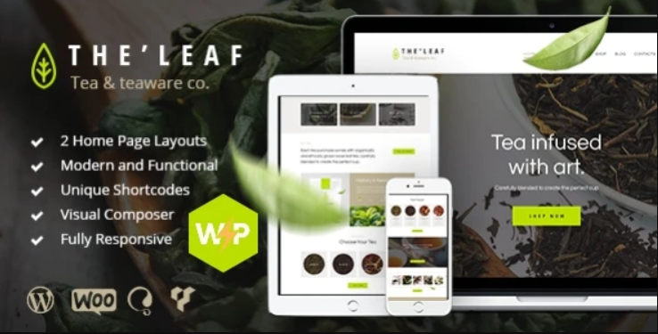 TheLeaf - Tea Production Company & Online Coffee Shop WordPress Theme ...